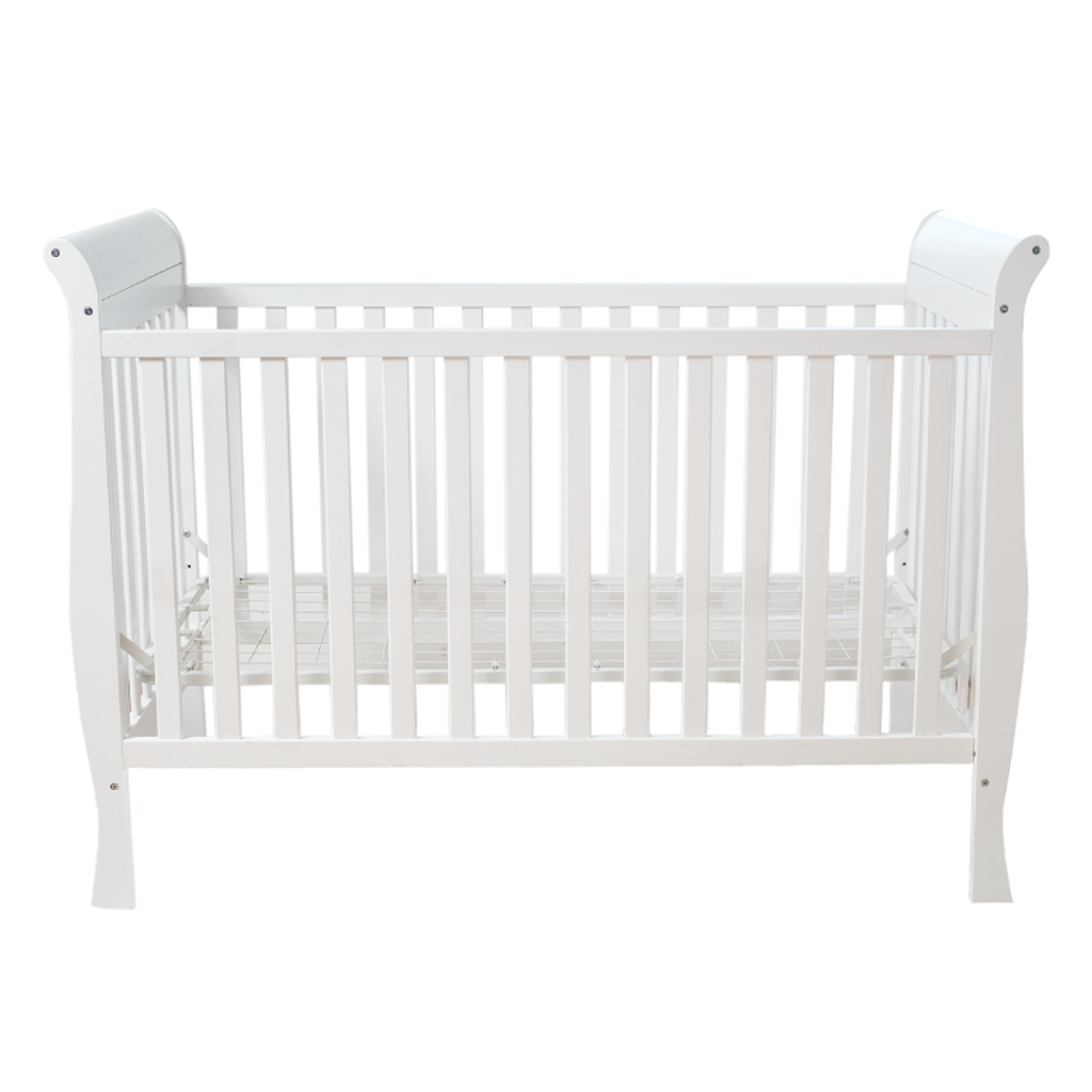 Cuna para bebé 3 posiciones de madera blanca